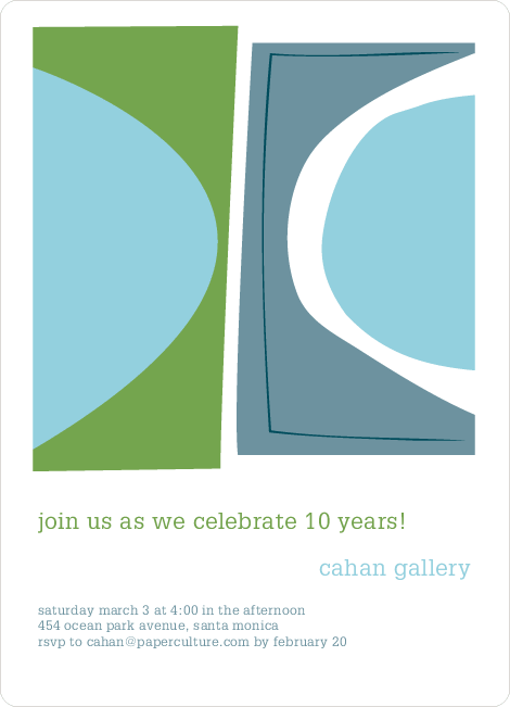 Abstract Art Party Invitations | Paper Culture
