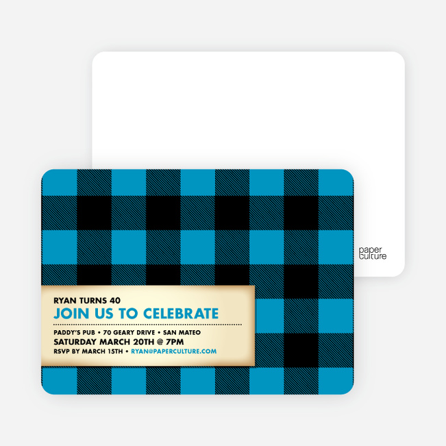 Plaid Party Invitations Christmas Red Truck Holiday Party Invitation