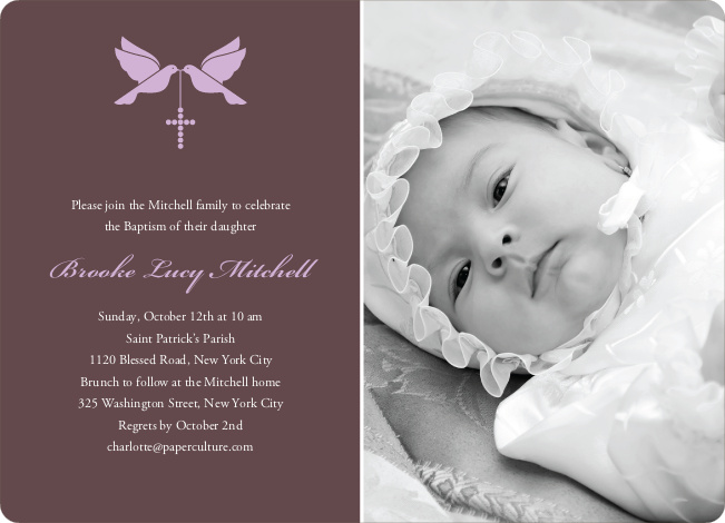 Dove and the Holy Spirit Baptism Invitations | Paper Culture