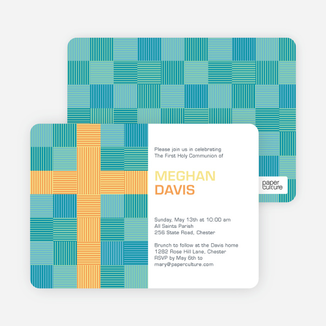 Modern Holy Communion Invitations | Paper Culture