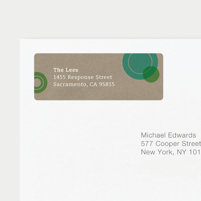 Circles Address Labels | Paper Culture