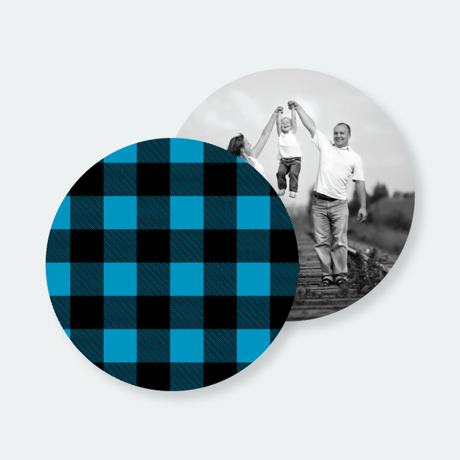Custom Plaid Coasters | Paper Culture