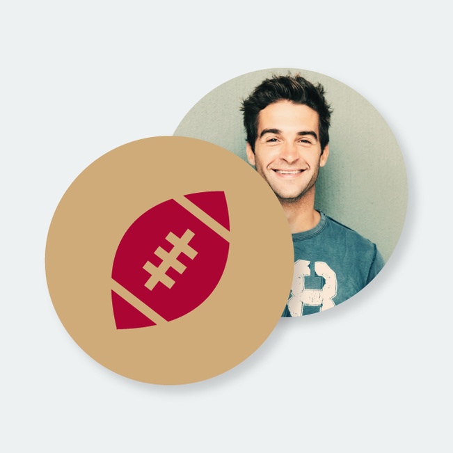 Custom Football Coasters | Paper Culture