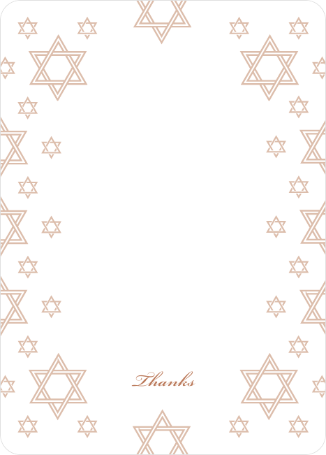 Notecards for the ‘Star of David Border’ cards. | Paper Culture
