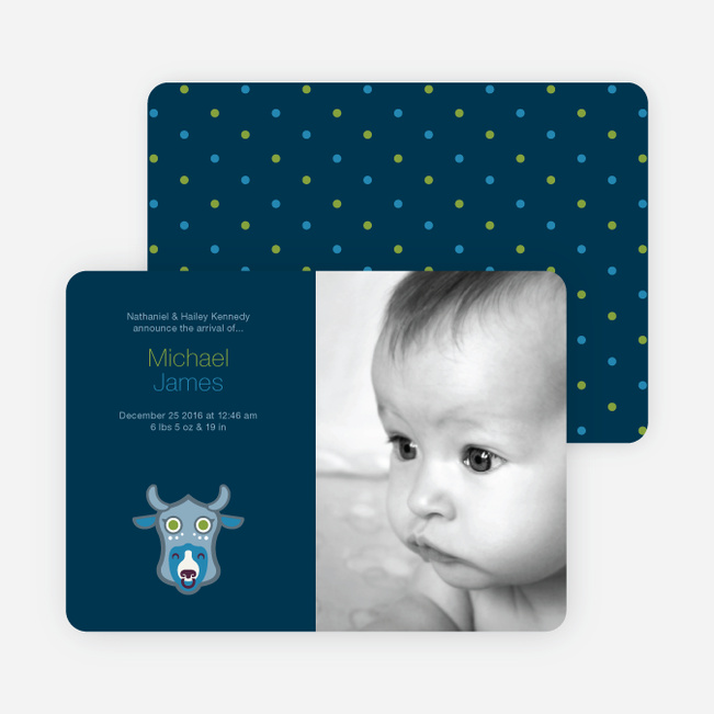 Year of the Ox Modern Birth Announcement | Paper Culture