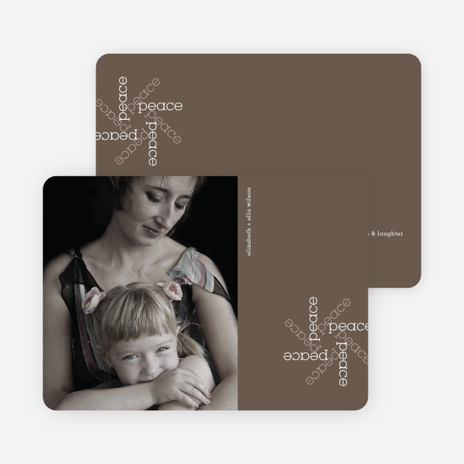 Snowflake Peace Holiday Photo Cards | Paper Culture
