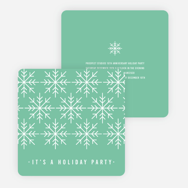 Snowflake Party Invitations