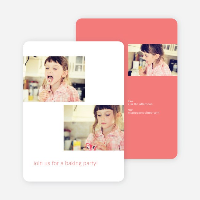 Photo Birthday Party Invitations | Paper Culture