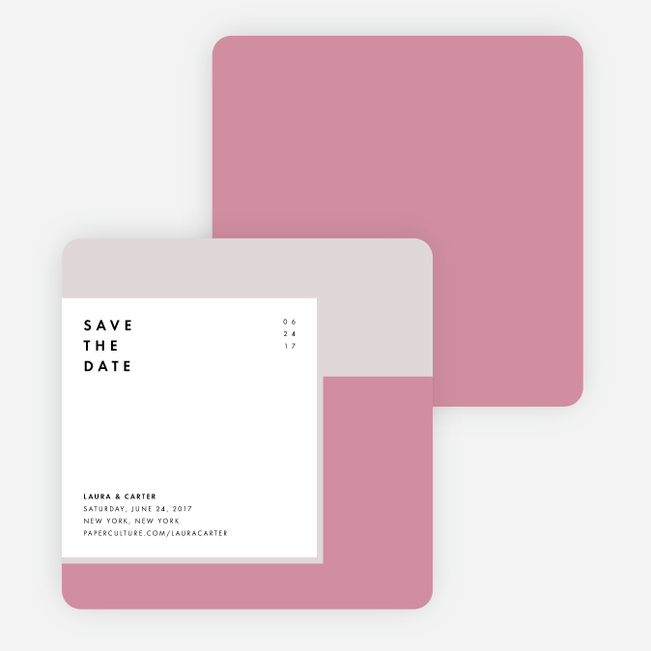 Foil Blocks Save the Dates | Paper Culture