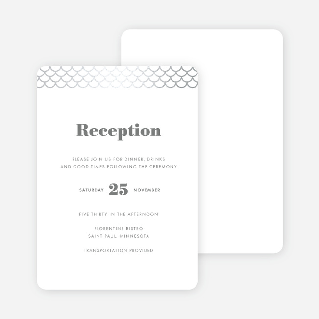 Making Waves Wedding Reception Cards | Paper Culture
