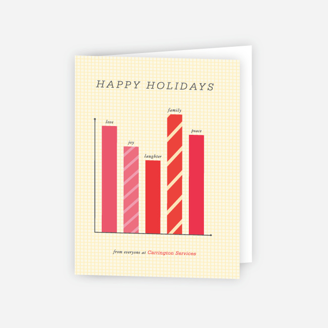 Bar Graph Corporate Holiday Cards | Paper Culture