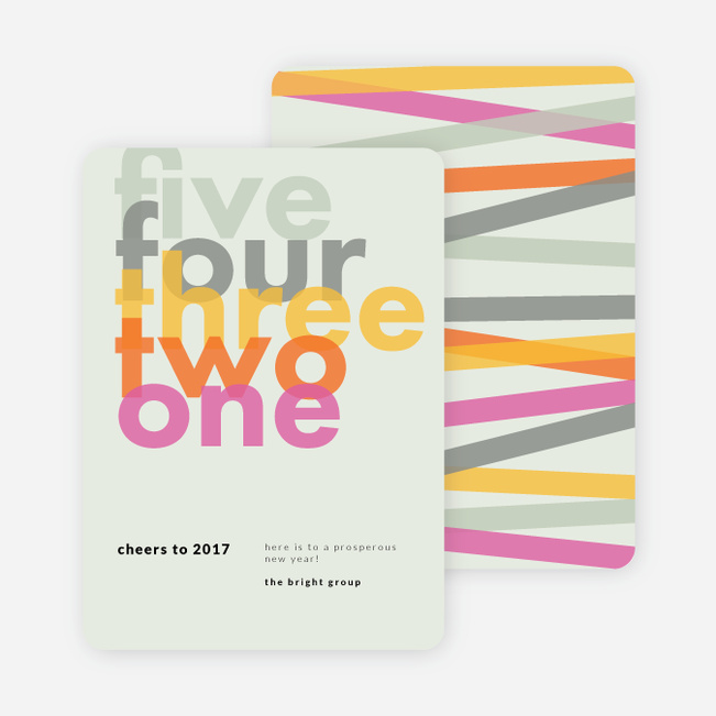 Final Countdown New Year Cards | Paper Culture