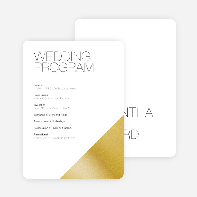 Wedding Programs | Paper Culture