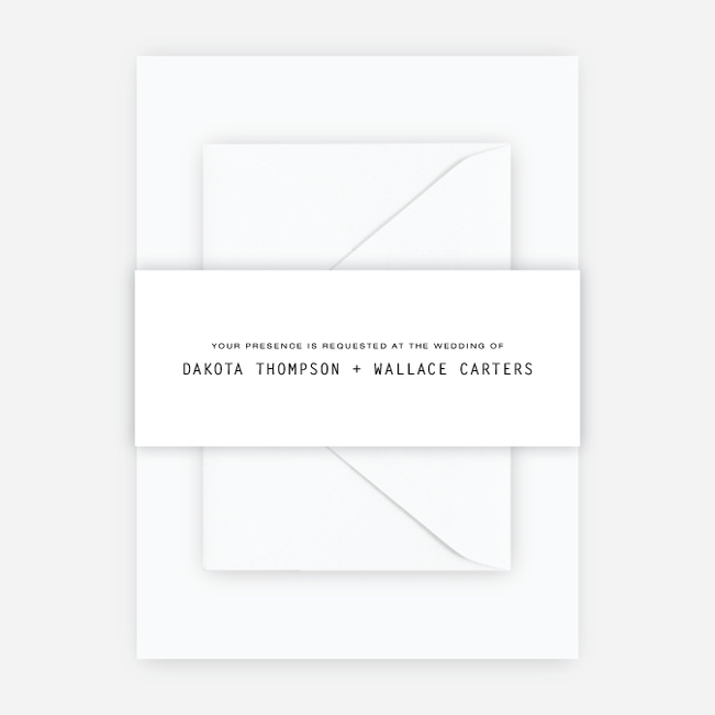 Label It Wedding Belly Bands | Paper Culture