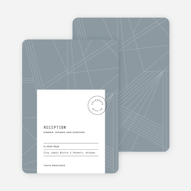 Label It Wedding Reception Cards | Paper Culture