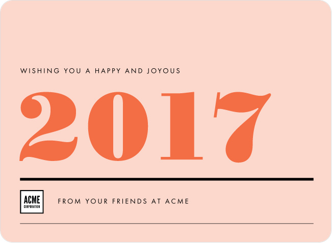 Big Year Corporate New Year Cards | Paper Culture