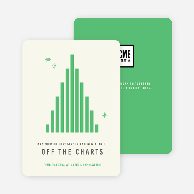 Off The Charts Corporate Holiday Cards | Paper Culture
