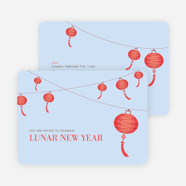 Chinese New Year Lantern Card