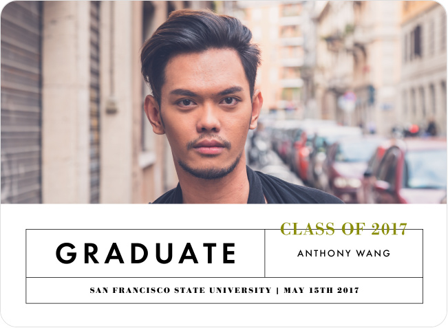 Split Grid Graduation Invitations | Paper Culture