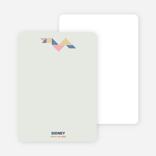 Year of the Snake Tangram Themed Stationery | Paper Culture Year of the Snake Tangram Themed Stationery | Paper Culture