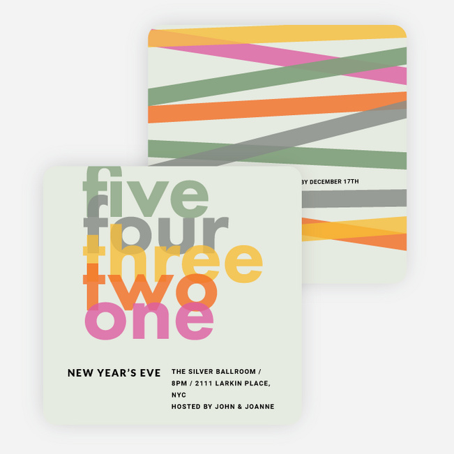 Stacked Countdown New Year Cards | Paper Culture