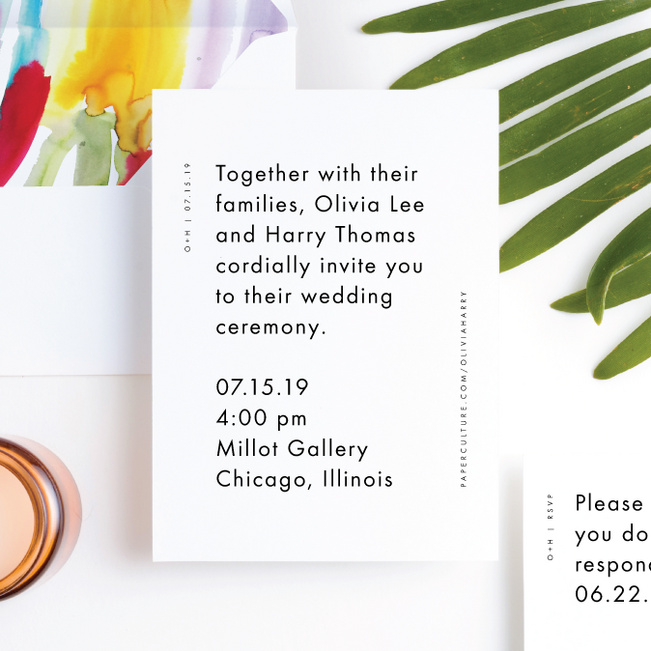 Gallery Art Wedding Invitation Suites | Paper Culture