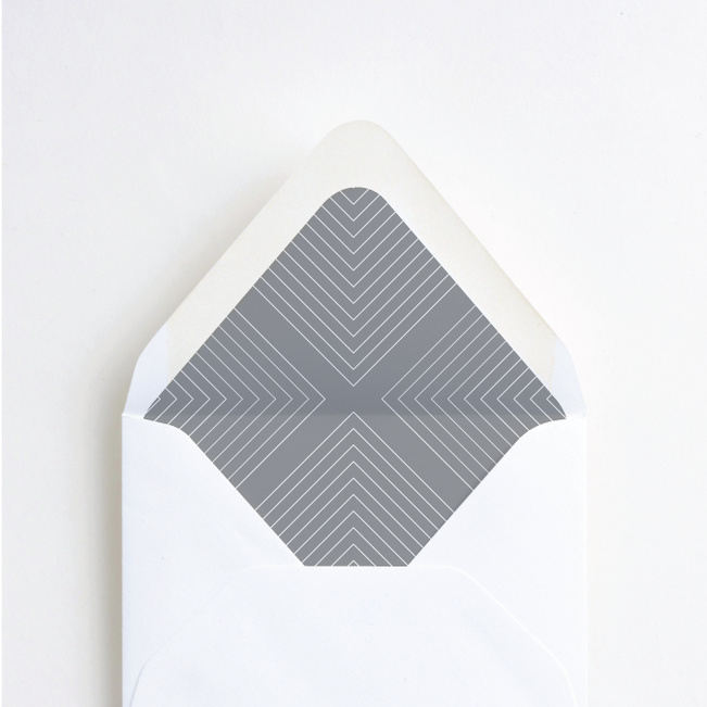 Foil Mirrored Angles Wedding Envelope Liners | Paper Culture