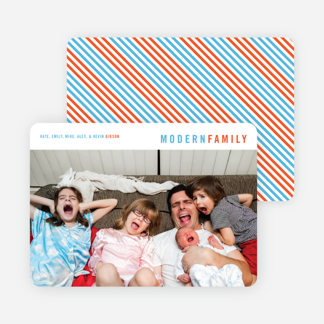 Diagonal Stripes Holiday Cards | Paper Culture