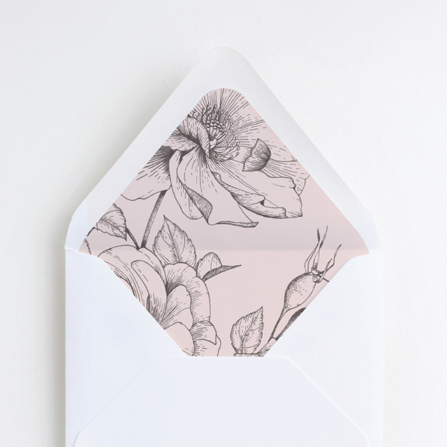 Surprise Flowers Wedding Envelope Liners | Paper Culture