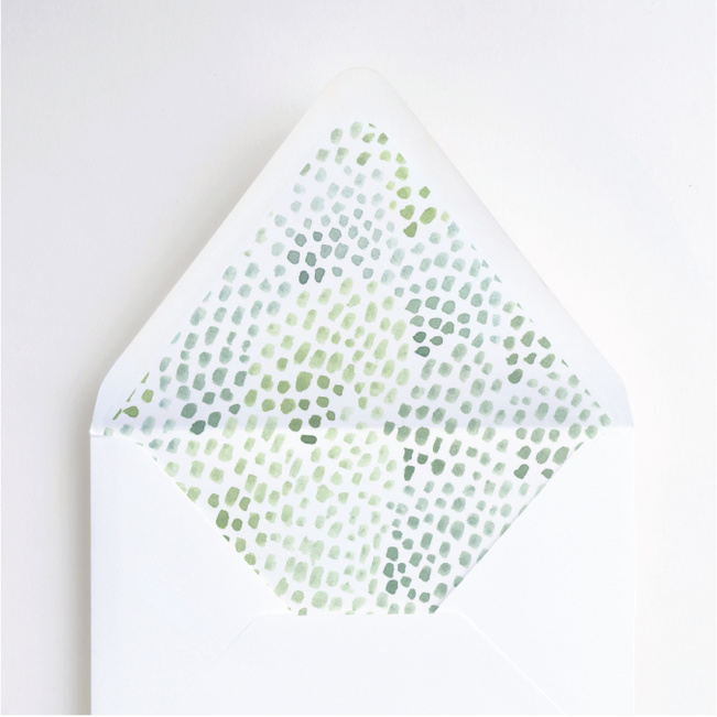 Tahoe Inspired Wedding Envelope Liners | Paper Culture