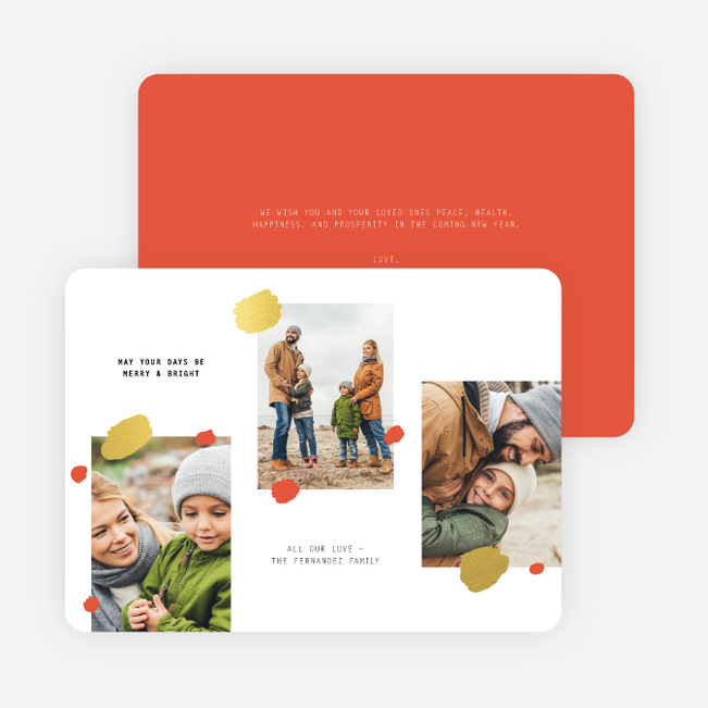 Sprinkled Wishes Multi Photo Holiday Cards | Paper Culture