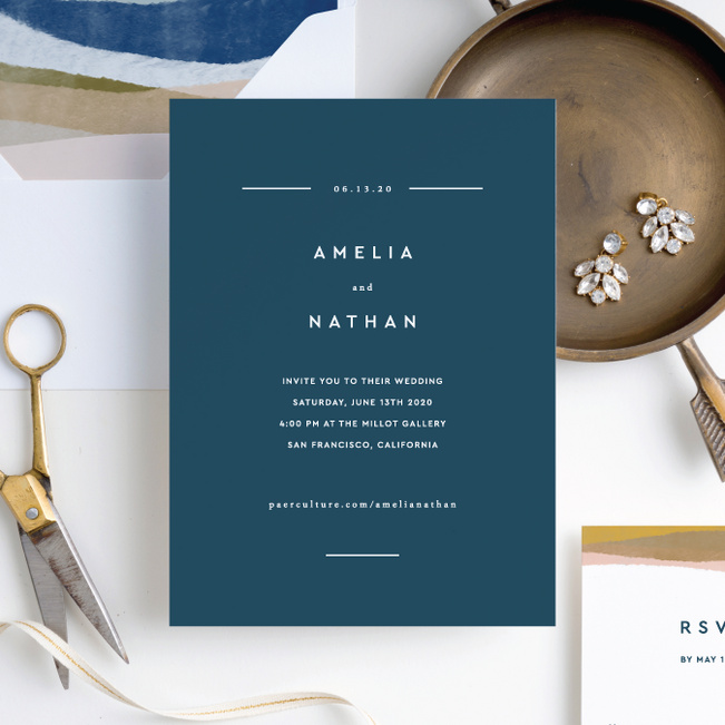 Earthy Waves Wedding Invitations | Paper Culture