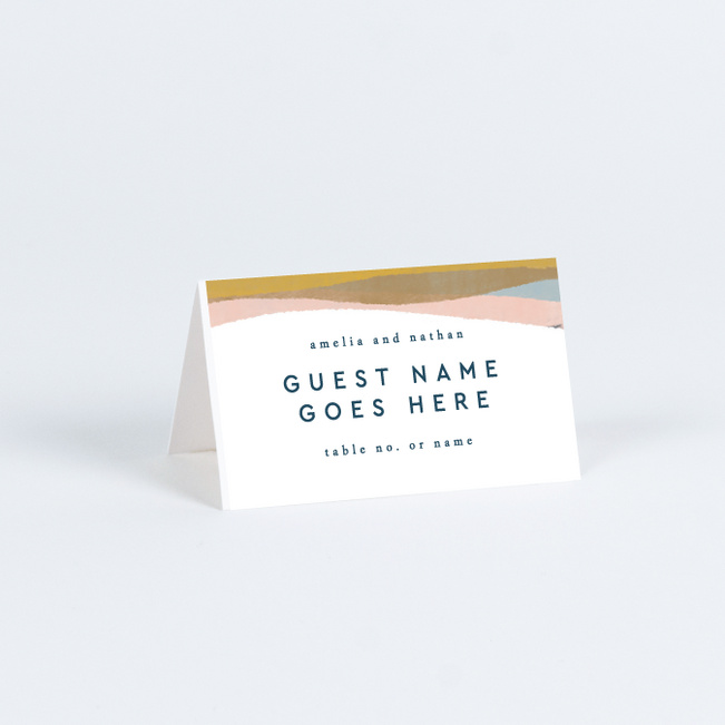 Earthy Waves Wedding Name Cards & Place Cards | Paper Culture