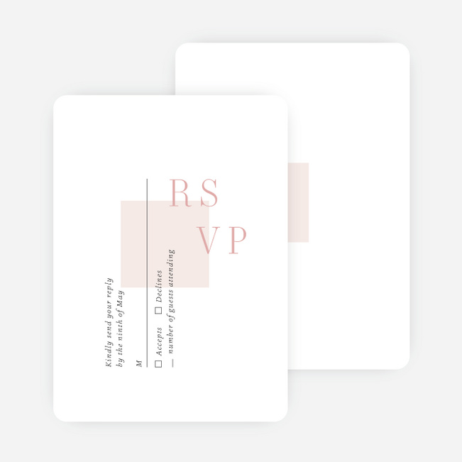 Square Direction Wedding Response Cards | Paper Culture