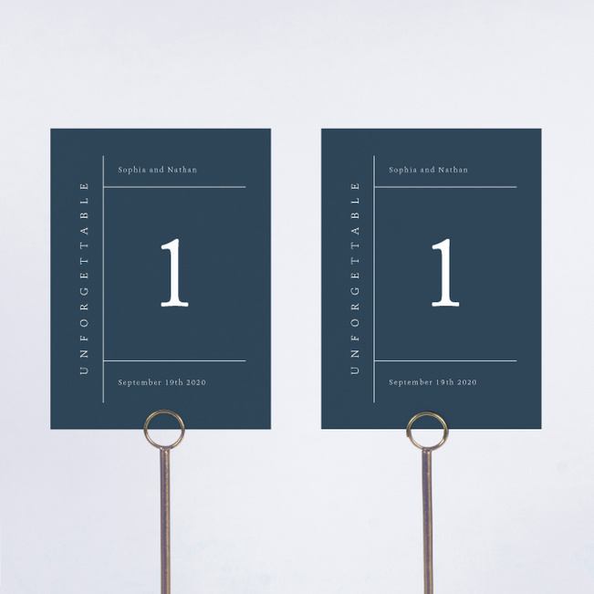 Classic Grid Wedding Table Cards | Paper Culture