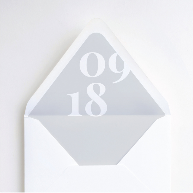Bold Watermark Wedding Envelope Liners | Paper Culture