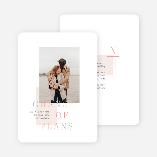 Square Direction Change of Plans Cards | Paper Culture