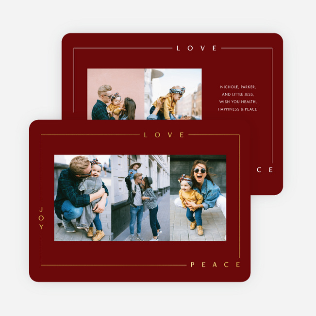 All Connected Multi Photo Holiday Cards | Paper Culture