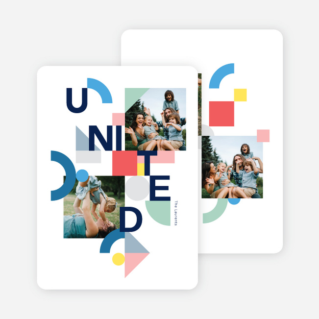 Unified Shapes Multi Photo Holiday Cards | Paper Culture