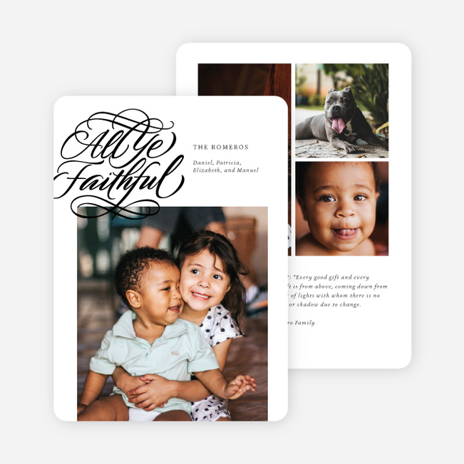 All Ye Faithful Christmas Cards | Paper Culture