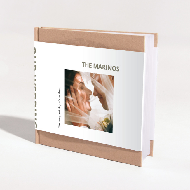 Hardcover Layflat Modern Wedding Photo Album | Paper Culture