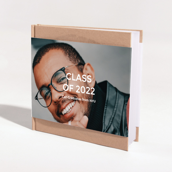 Hardcover Layflat Simply Photo Graduation Album | Paper Culture
