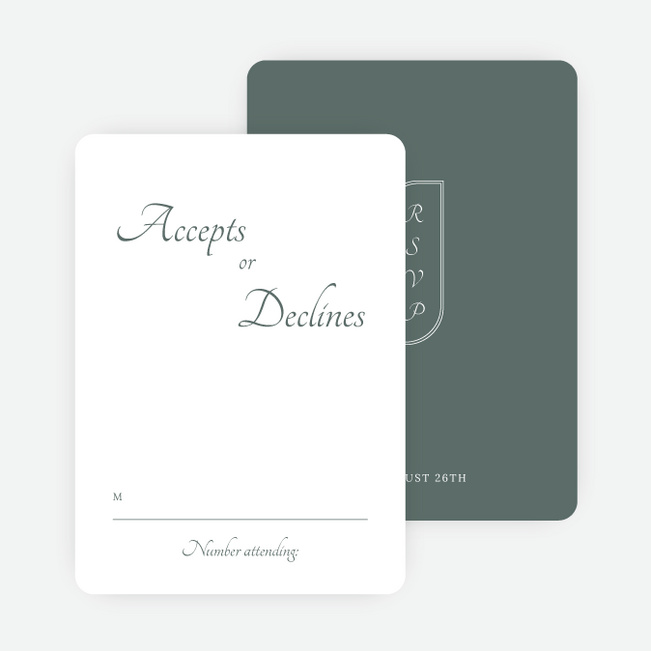 Classic Appeal Wedding Response Cards | Paper Culture