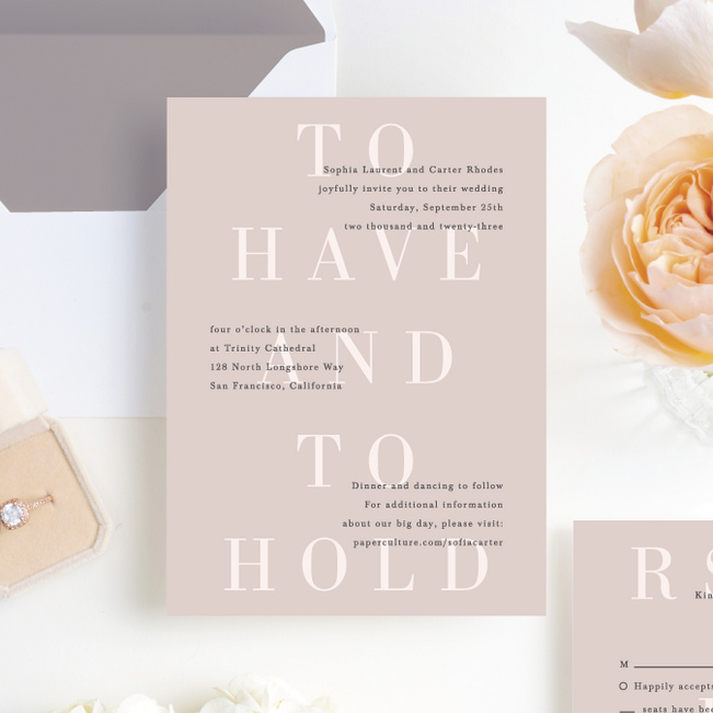 Dancing Typography Wedding Invitations | Paper Culture