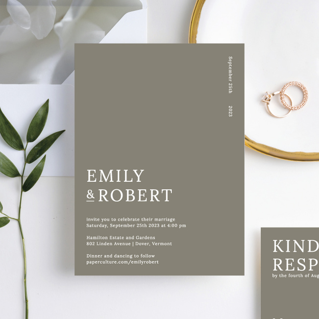 Short and Sweet Wedding Invitations | Paper Culture