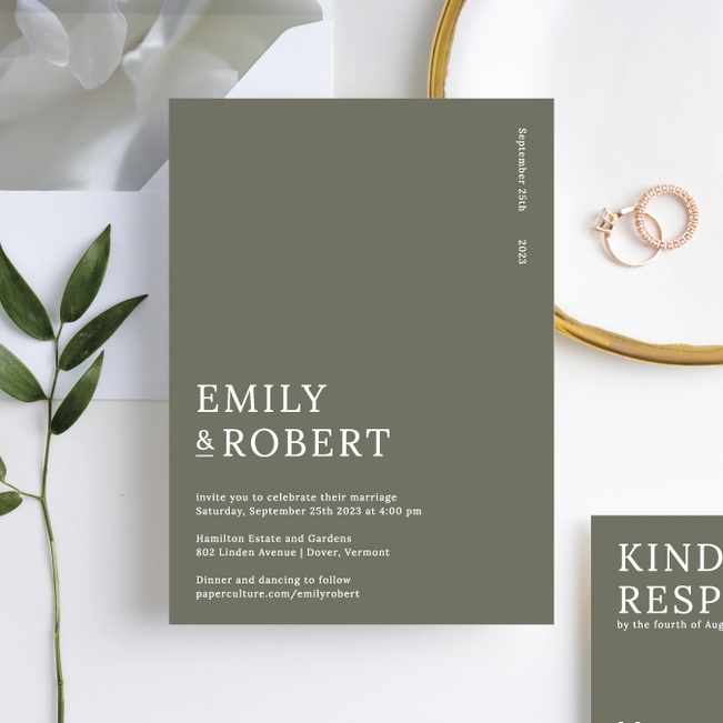 Short Informal Wedding Invitation