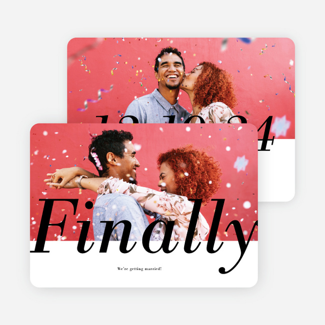 Finally Together Save the Date Cards | Paper Culture