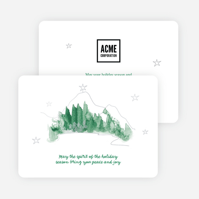 Seasonal Landscape Corporate Holiday Cards & Corporate Christmas Cards ...