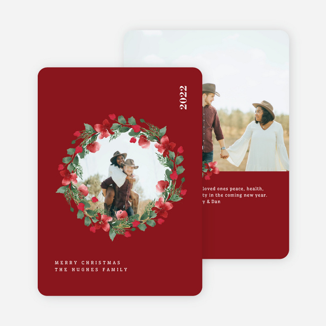Wreath Highlight Christmas Cards | Paper Culture
