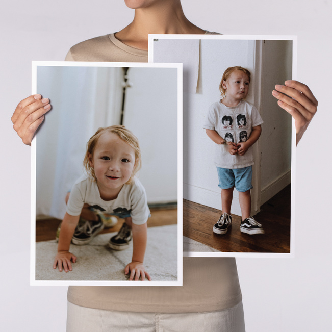 12x18 Enlargement Prints on Eco Paper – White Border (2 ct) | Paper Culture